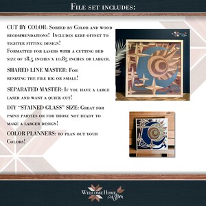 Celestial SVG Laser Cut File Showstopper | Includes Single Line File ...