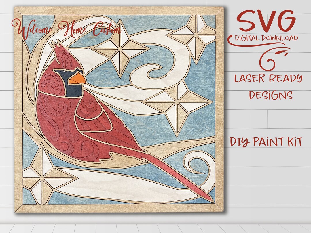 Cardinal Laser Cut Files - SVG / DFX- for Glowforge Projects - Cardinal ...
