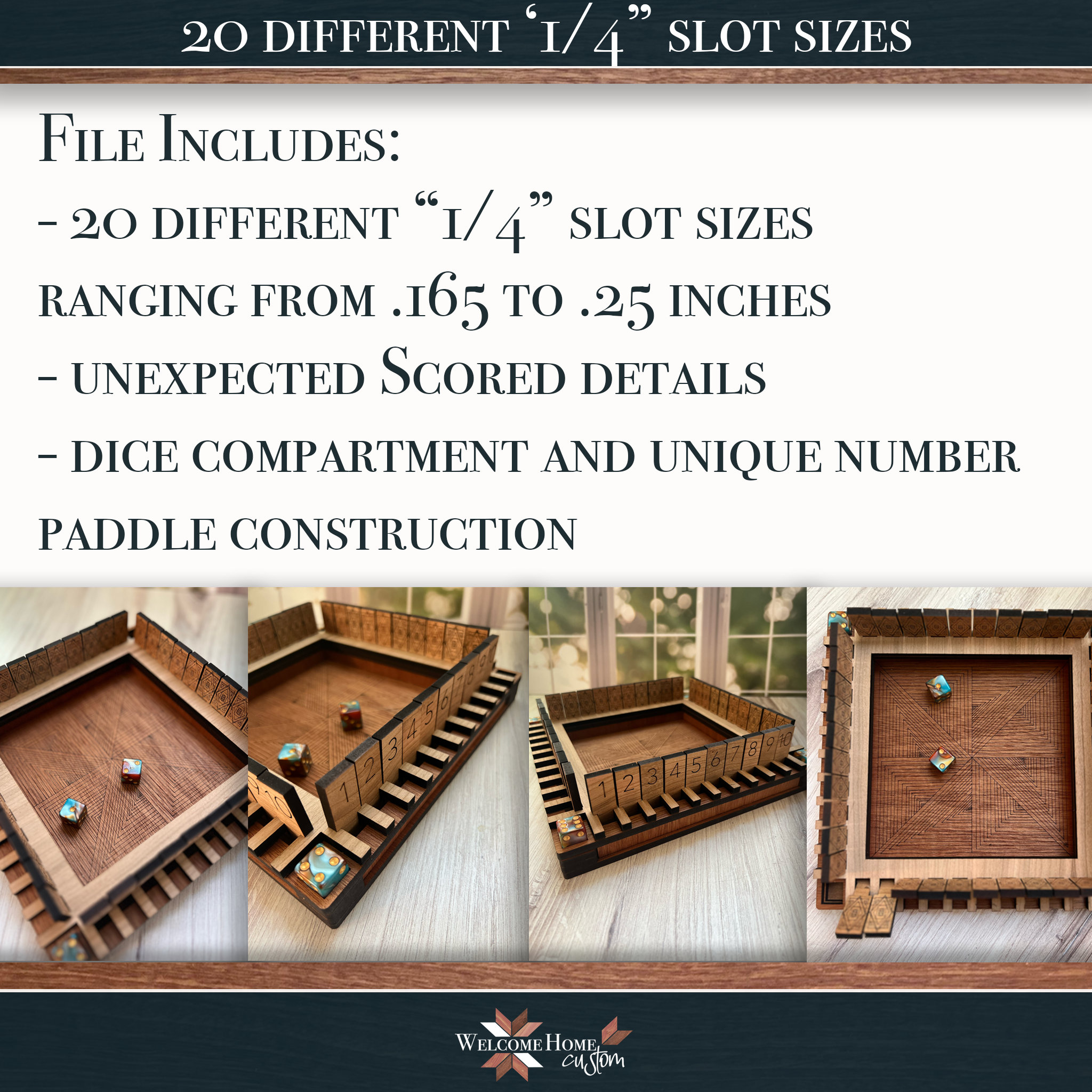 Shut the Box Digital Download Game- SVG and 4 Other File Types ...