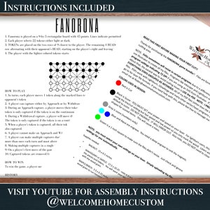 Fanorona Game Laser Ready Design File SVG - Family Game Night - Digital ...