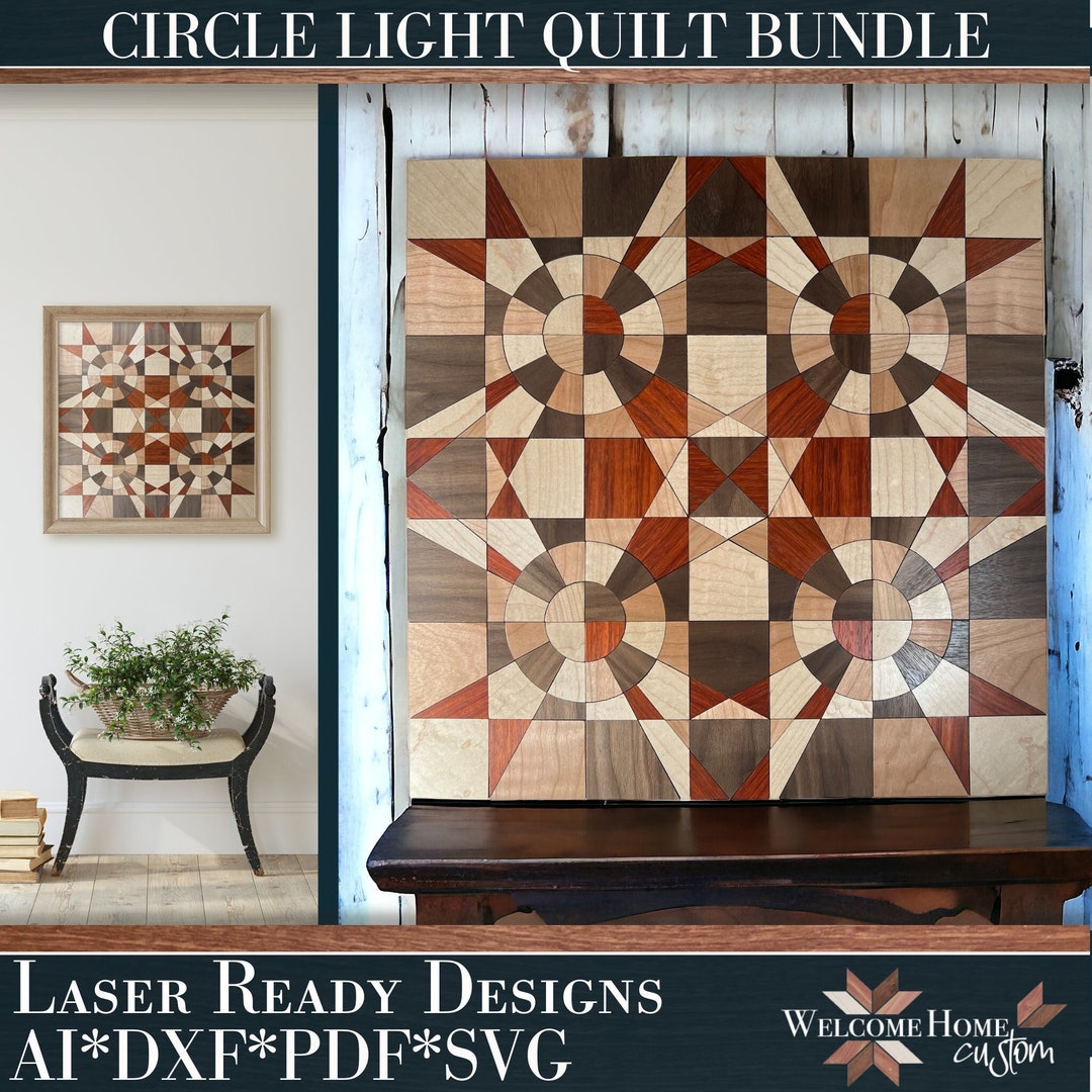 Circle Light Quilt Showstopper Digital Download SVG Laser Cut Files ...