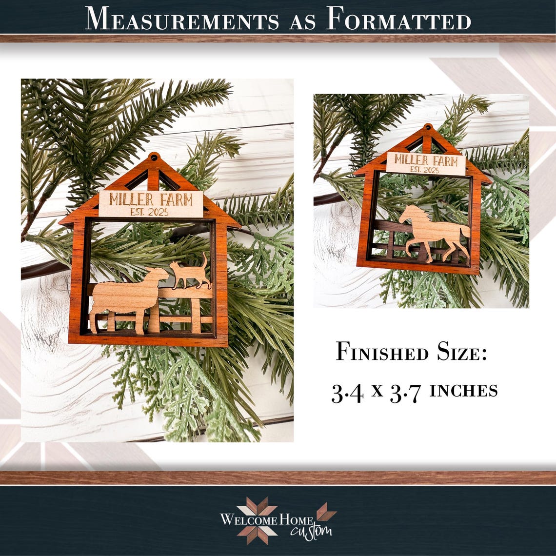 Barn Animal SVG PDF DXF Laser Cut File Bundle - Pig, Goat, Chicken ...