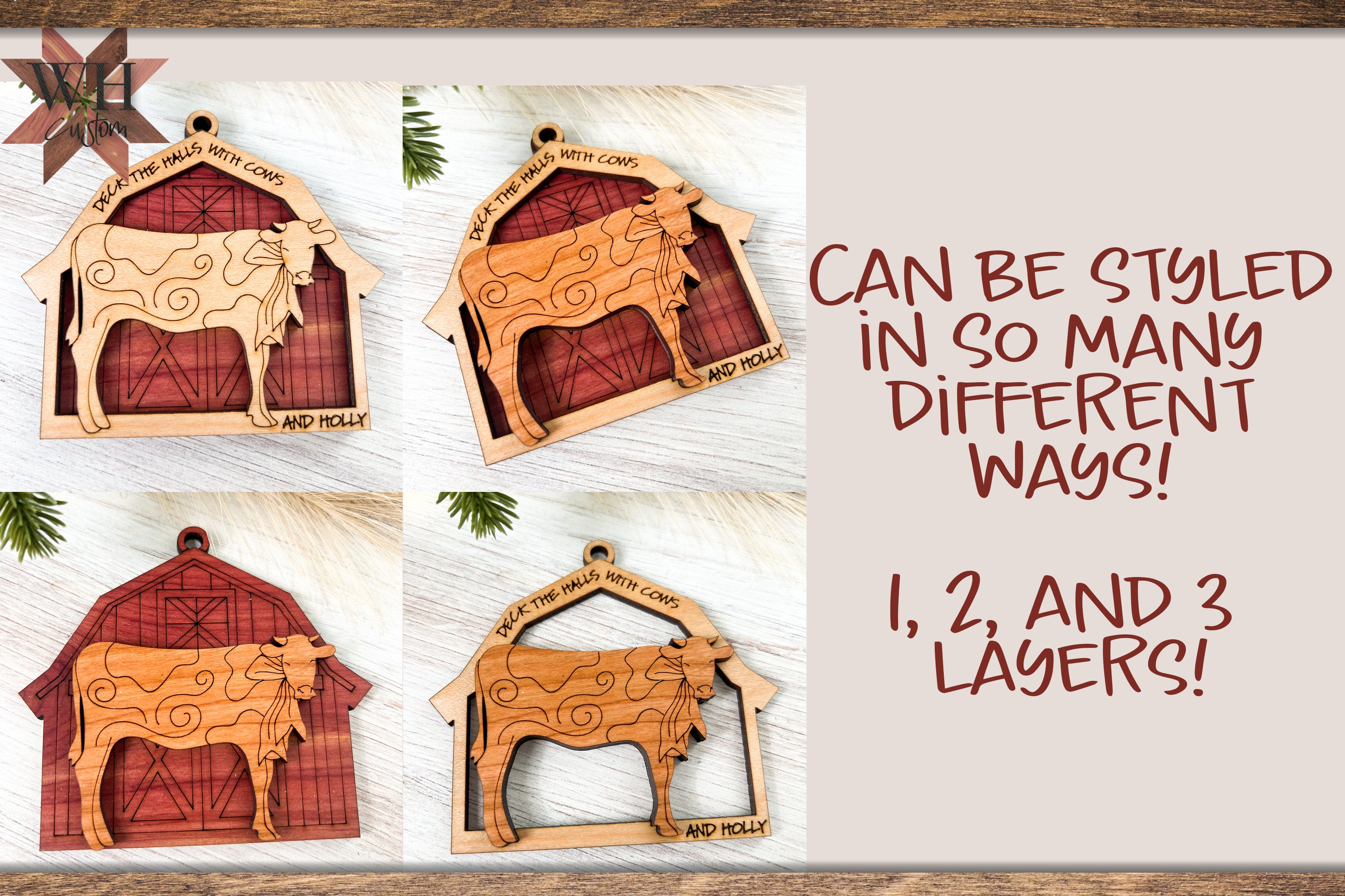 Barnyard Animal Laser Cut File Bundle Pig Goat Chicken - Etsy