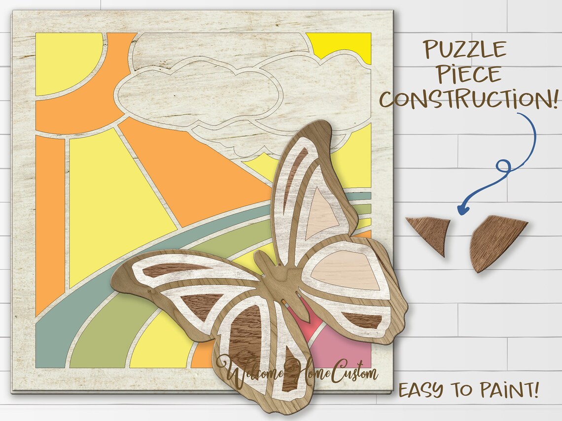 Butterfly Laser Cut Files 3D Paint Kit Files for Laser Cutter - Etsy