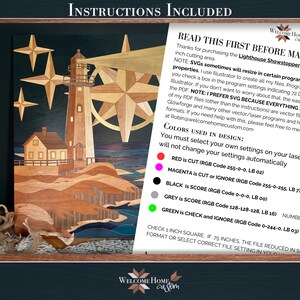 Lighthouse at Night Laser Ready Design | Digital Download | Laser ...