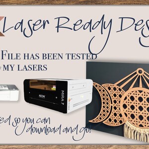 Moon Phase Cane Weave Rattan Design Glowforge Projects Laser Ready Fits ...