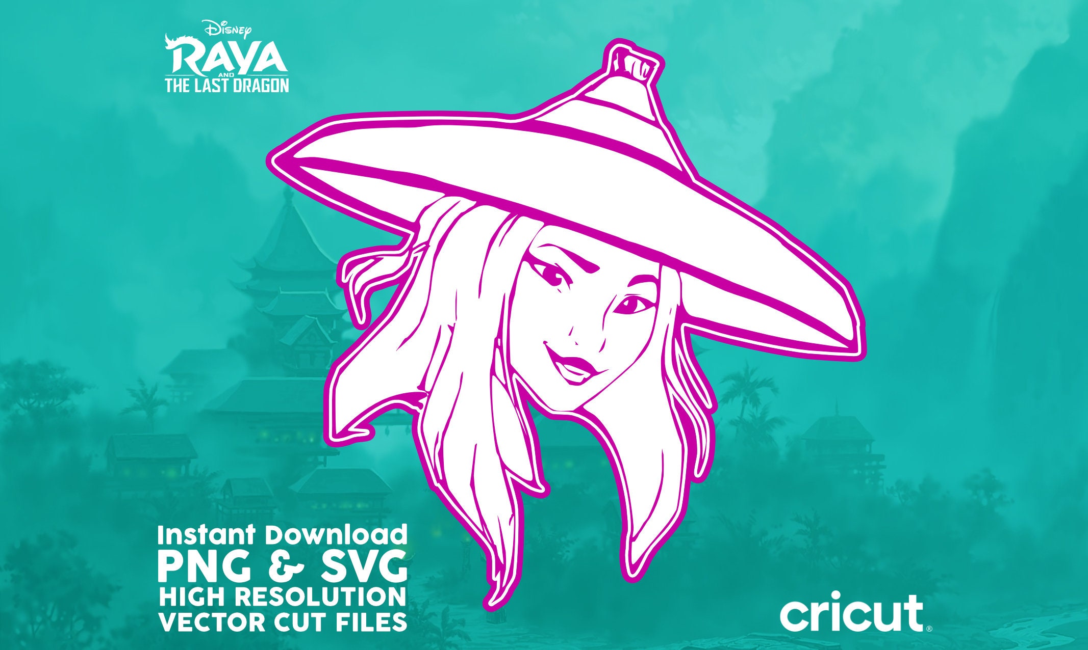 Raya and the Last Dragon Raya Outline/fill Vector Cricut Cut - Etsy