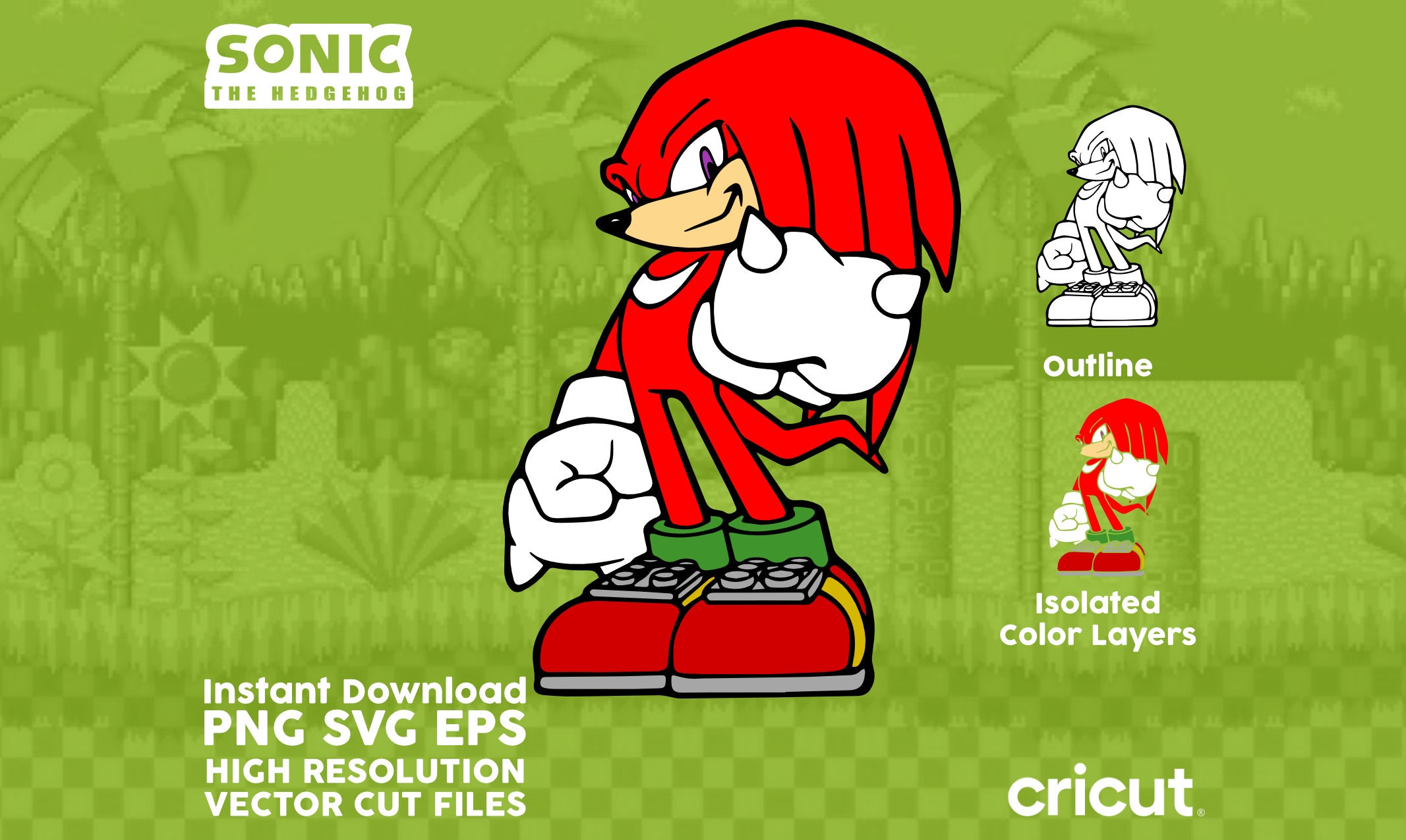 Knuckles | Sonic the Hedgehog - Etsy