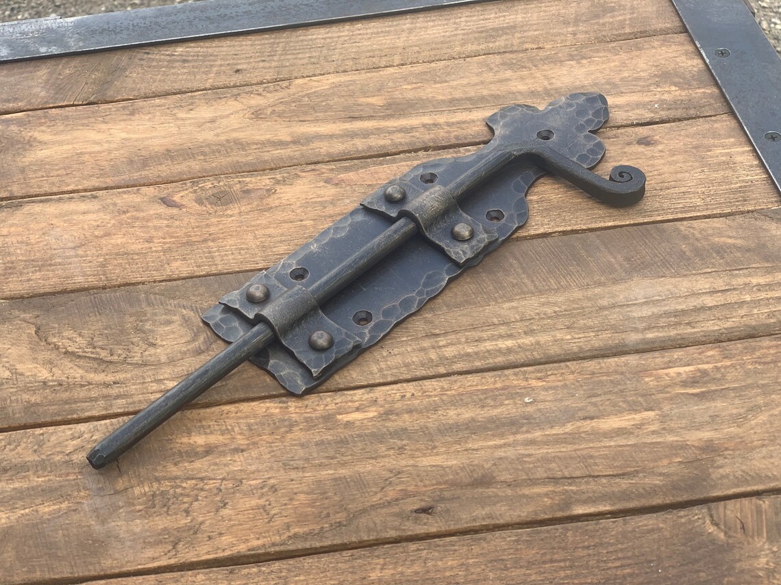 Wrought Iron Door Latch 100% Hand Forged Door Hardware Door - Etsy
