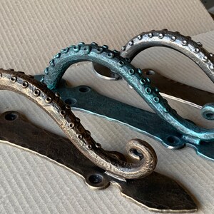 Wrought Iron Octopus Door Handle. Kraken Door Pull. Barn Door Pull ...