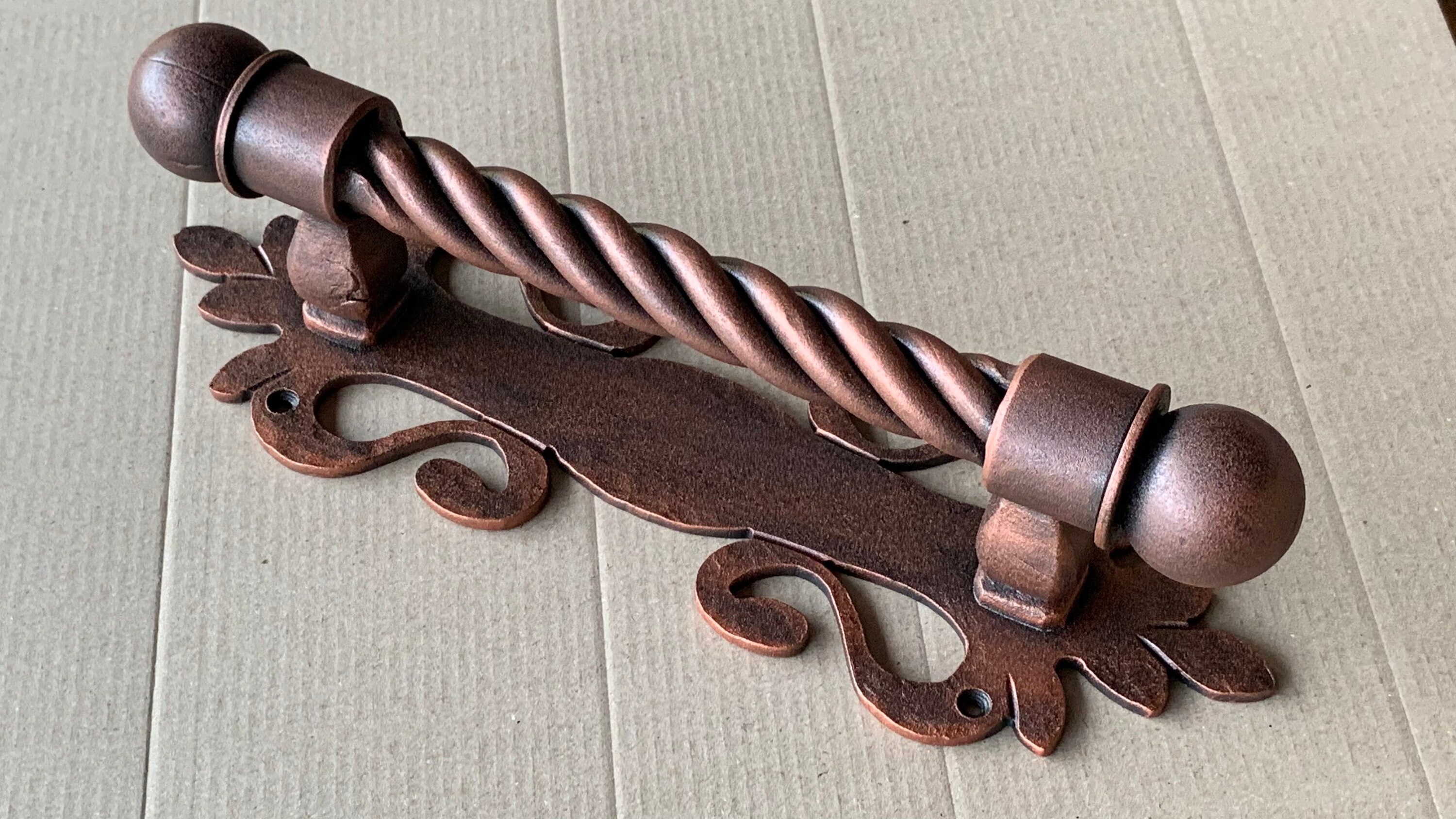 New Model. Massive Iron Door Handle. Rustic Door Decor. - Etsy