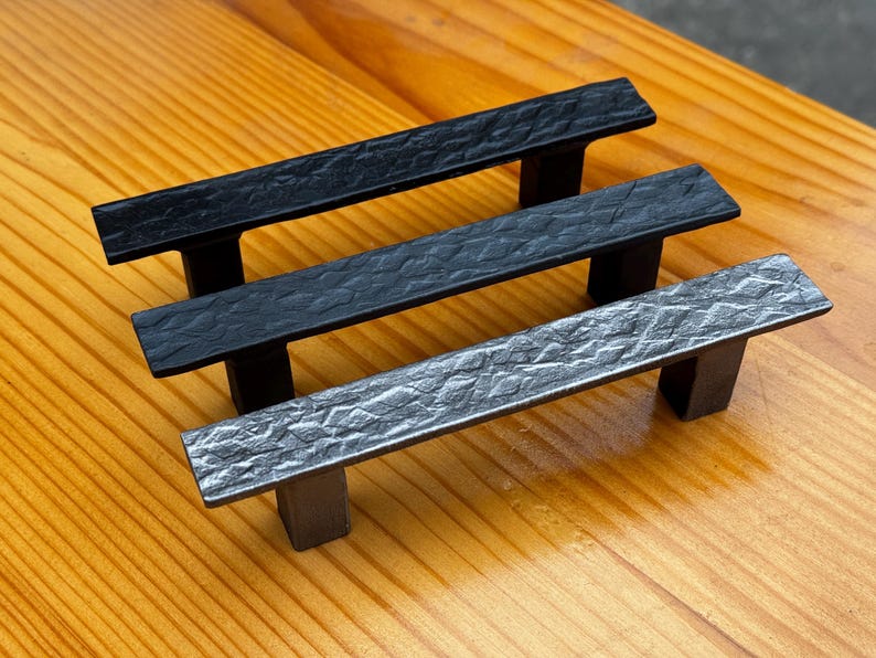 Hand Forged Modern Industrial Drawer Pulls. Kitchen Unit. Cabinet ...