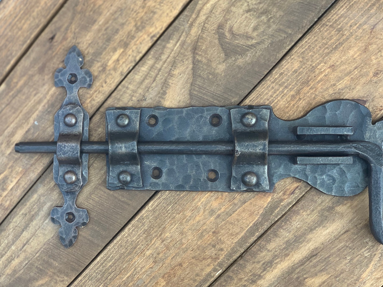 Wrought Iron Door Latch 100% Hand Forged Door Hardware Door | Etsy