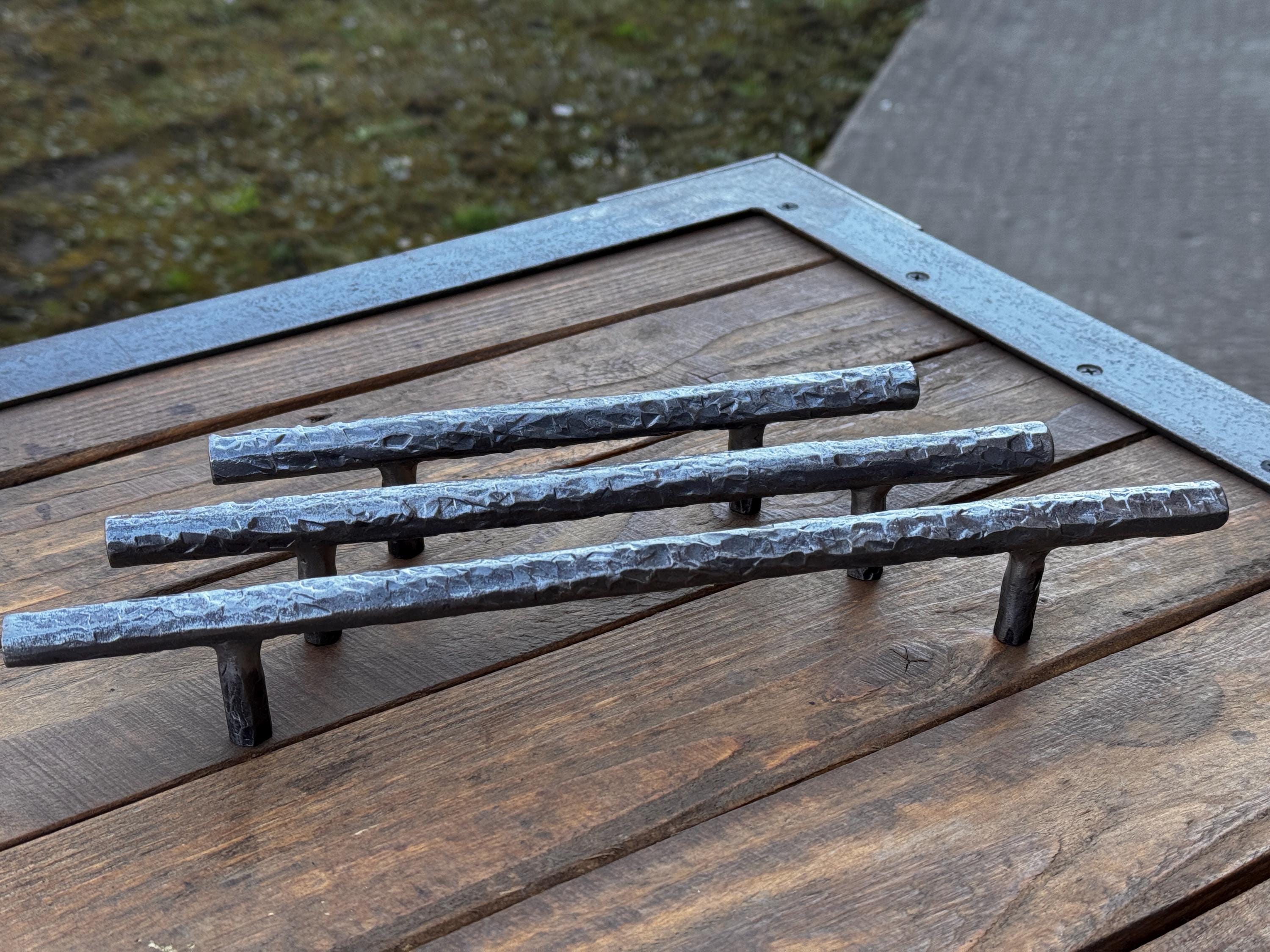 Hand Forged Modern Industrial Drawer Pulls. Kitchen Unit. Cabinet ...