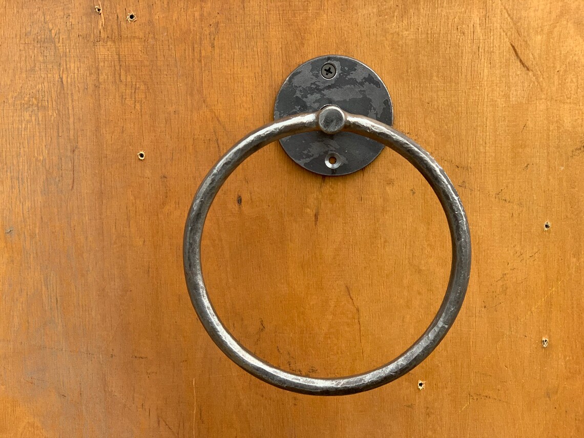 Modern Wrought Iron Towel Ring / Bathroom Accessories / Towel | Etsy