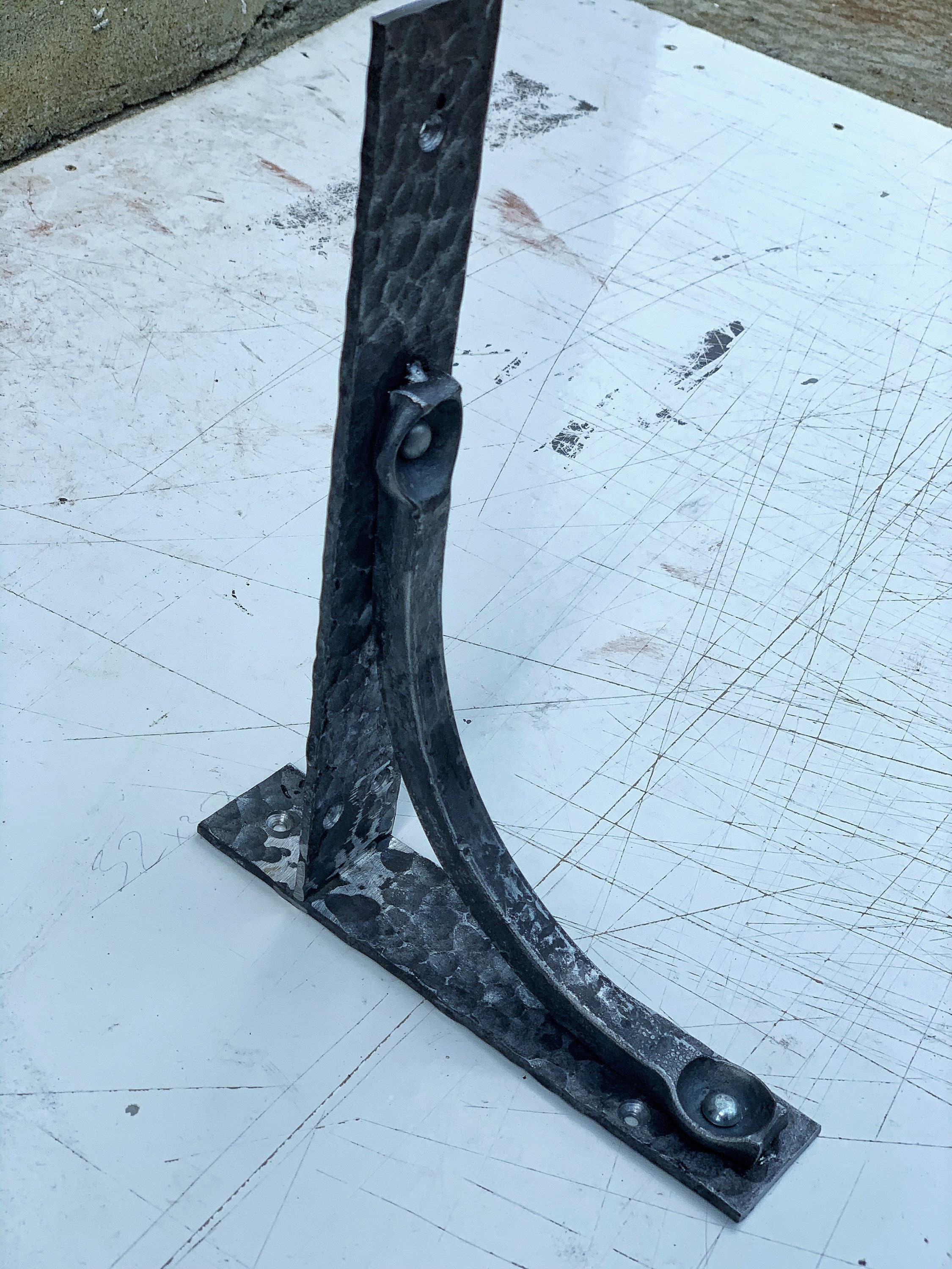 Hand forged metal shelf bracket. Shelves storage. Hardware. | Etsy