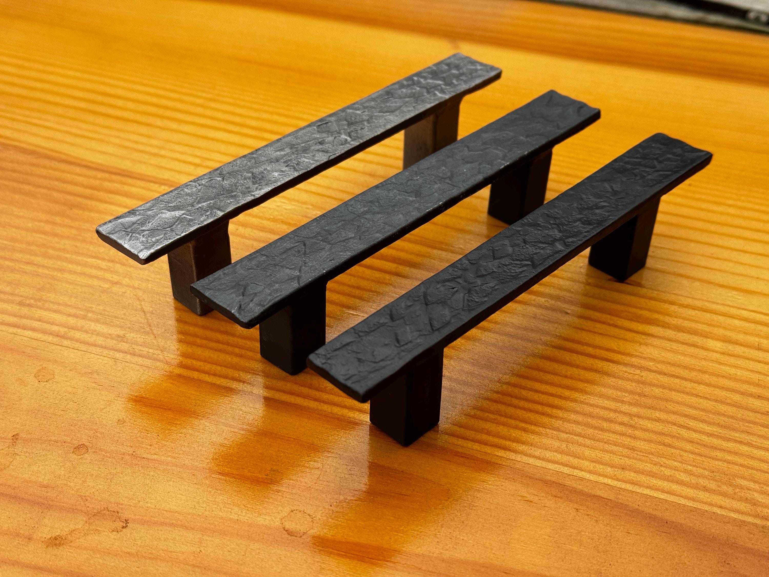 Hand Forged Modern Industrial Drawer Pulls. Kitchen Unit. Cabinet ...