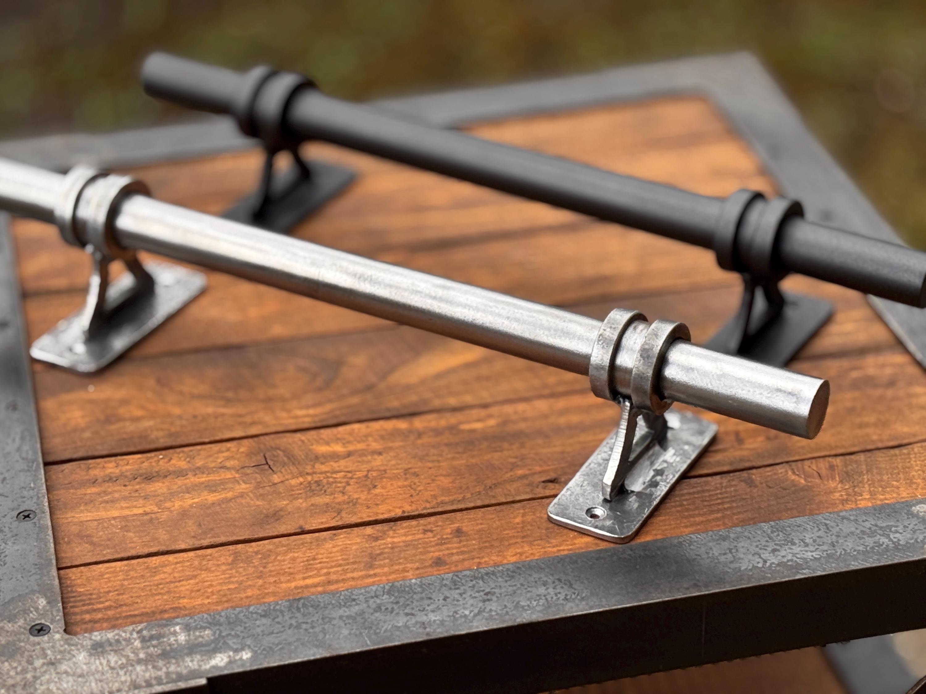 Massive Iron Door Handle. Barn Door Pulls. Rustic Door Handles. Twisted ...