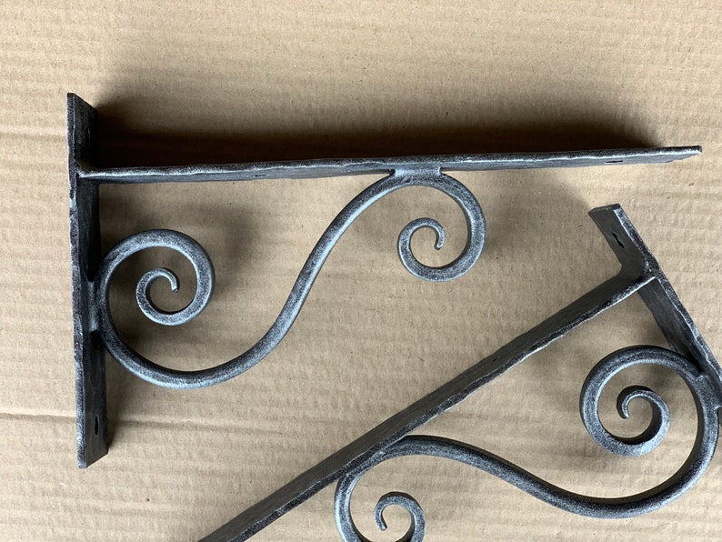 Hand Forged Metal Shelf Bracket. Shelf Brackets. Corbels. - Etsy