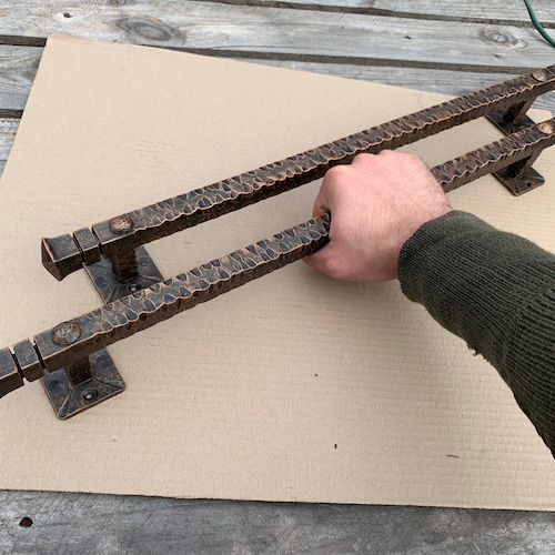 Rustic Wrought Iron Door Pull Handle for Sliding Barn Door - Etsy