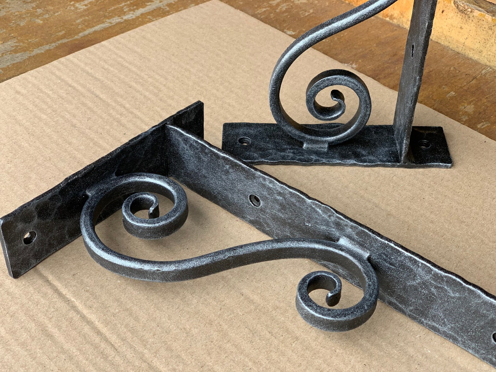 Hand Forged Metal Shelf Bracket. Shelf Brackets. Corbels. - Etsy