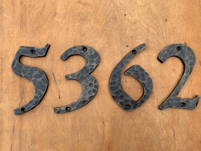 Iron Numbers Metal House Numbers Numbers and Letters - Etsy