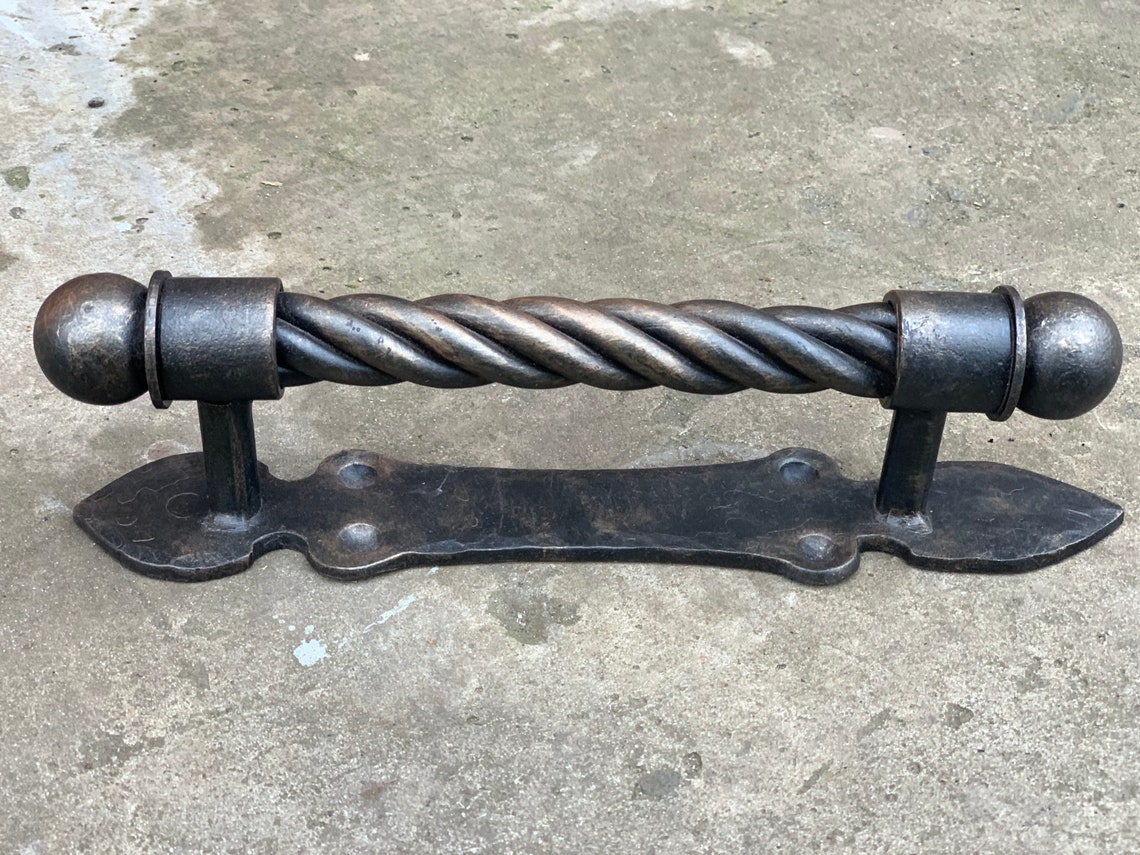 Set of Two Door Handles. Barn Door Pull. Rustic Door Hardware. | Etsy