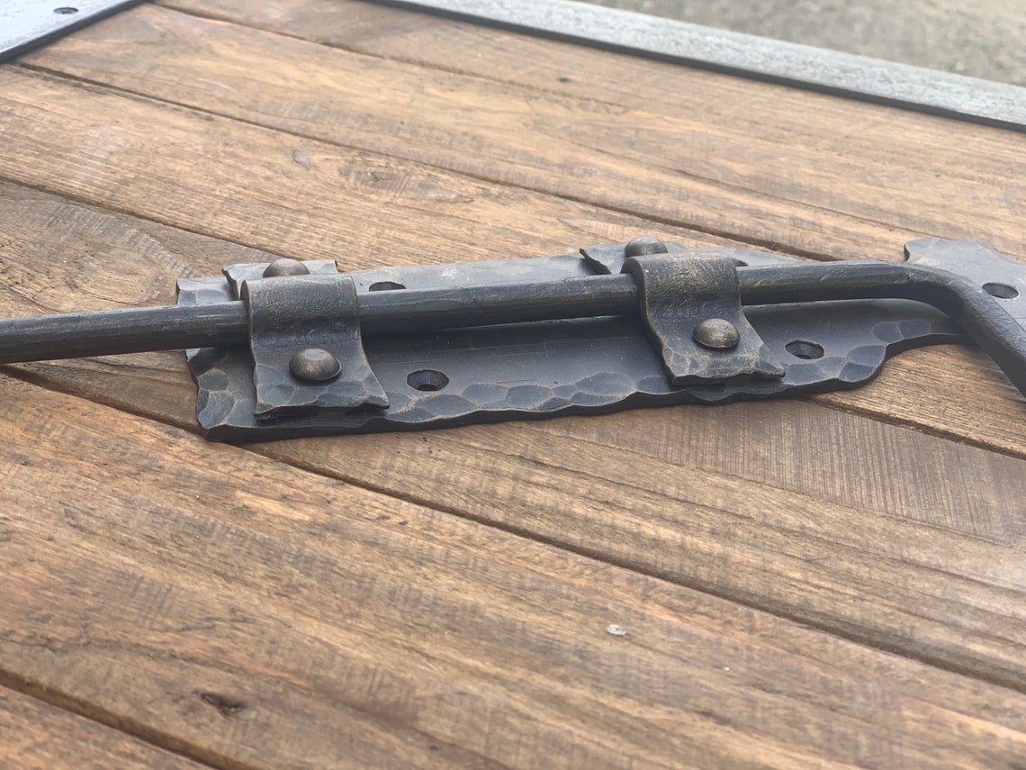 Wrought Iron Door Latch 100% Hand Forged Door Hardware Door - Etsy