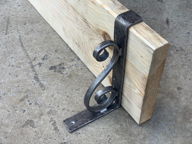 Hand Forged Metal Shelf Bracket. Shelves Storage. - Etsy