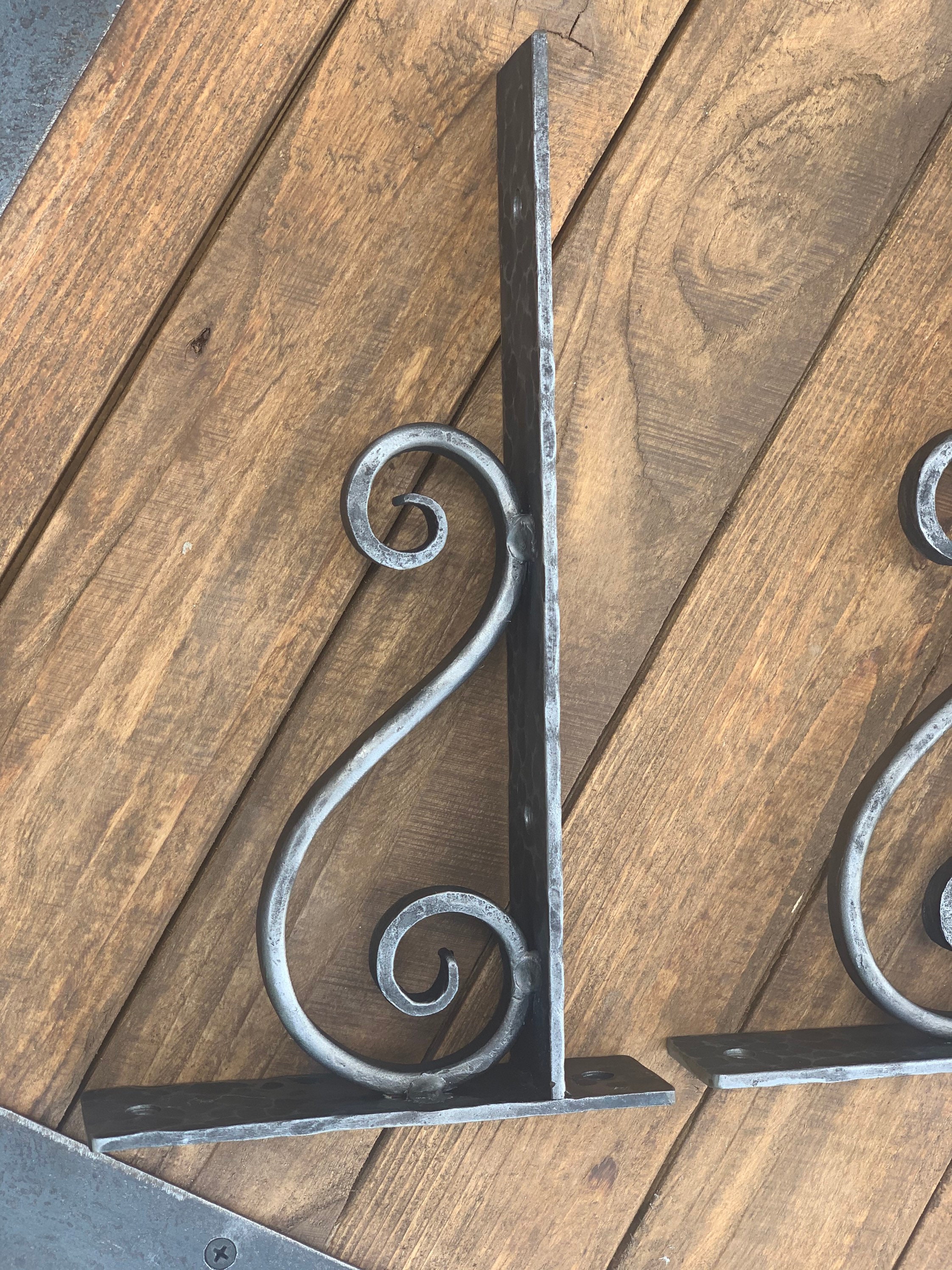 Hand Forged Metal Shelf Bracket. Shelves Storage. - Etsy
