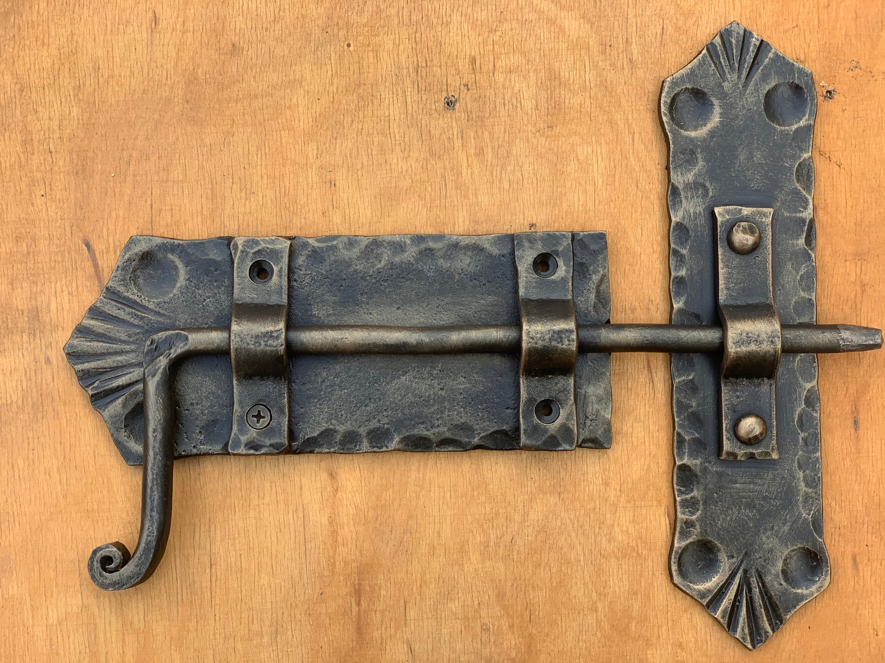 Wrought Iron Door Latch, 100% Hand Forged, Door Hardware, Door ...