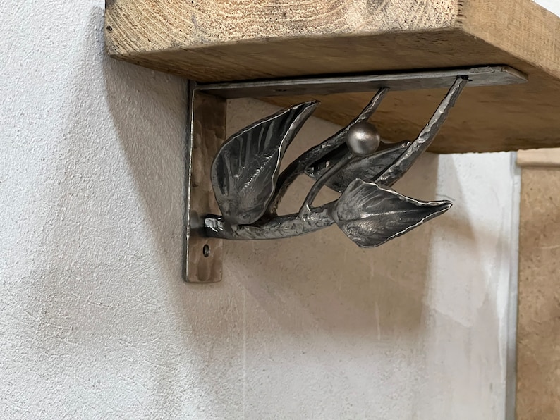 Hand Forged Metal Shelf Bracket. Shelves Storage. Tree Branch - Etsy
