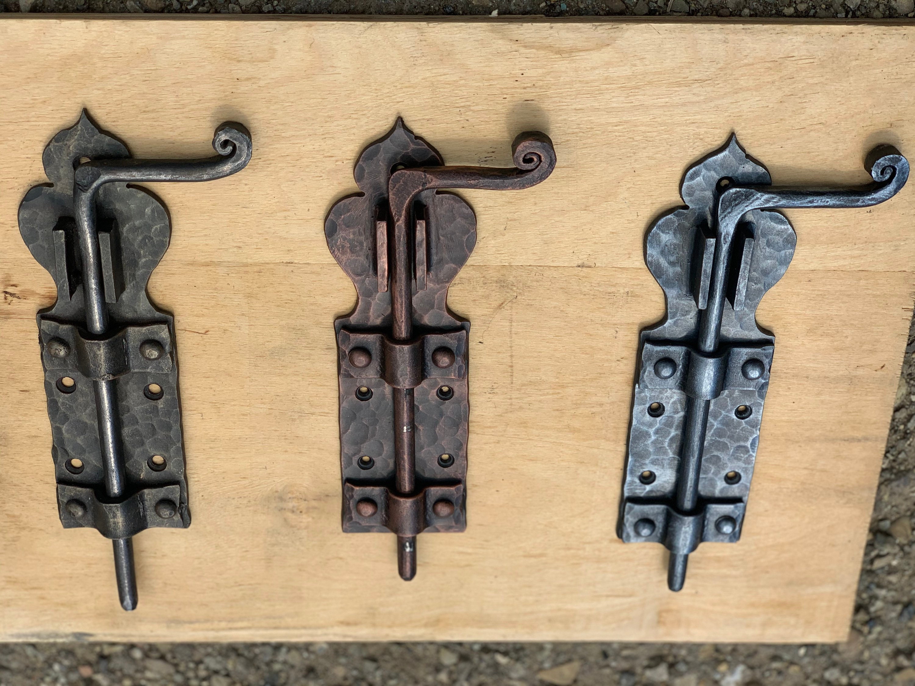 Wrought Iron Door Latch 100% Hand Forged Door Hardware Door | Etsy