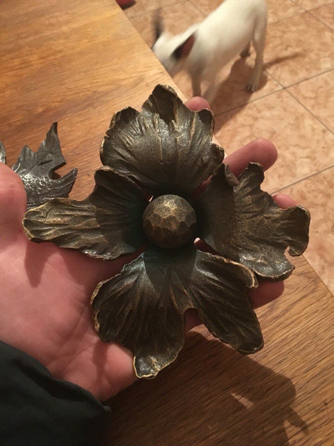 Forged Iron Flower. Blacksmith Supply. Iron Elements. - Etsy