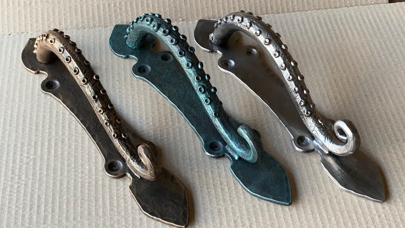 Wrought Iron Octopus Door Handle. Kraken Door Pull. Barn Door - Etsy