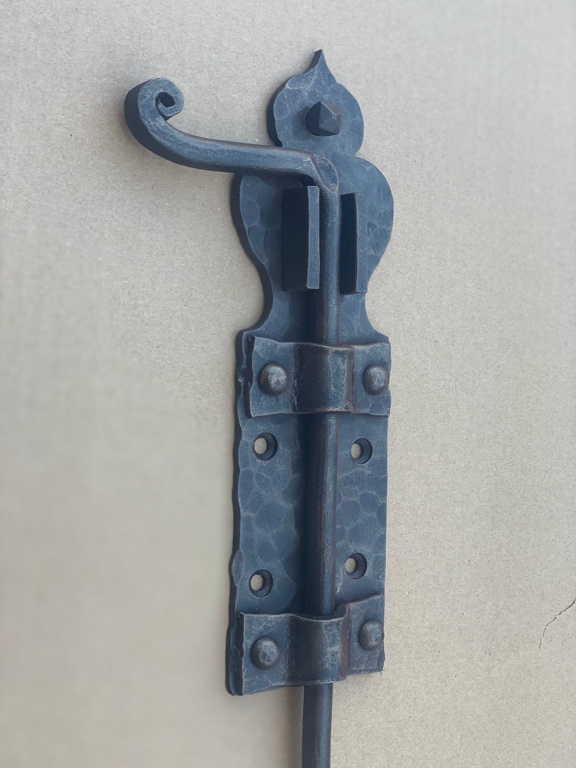 Wrought Iron Door Latch 100% Hand Forged Door Hardware Door | Etsy