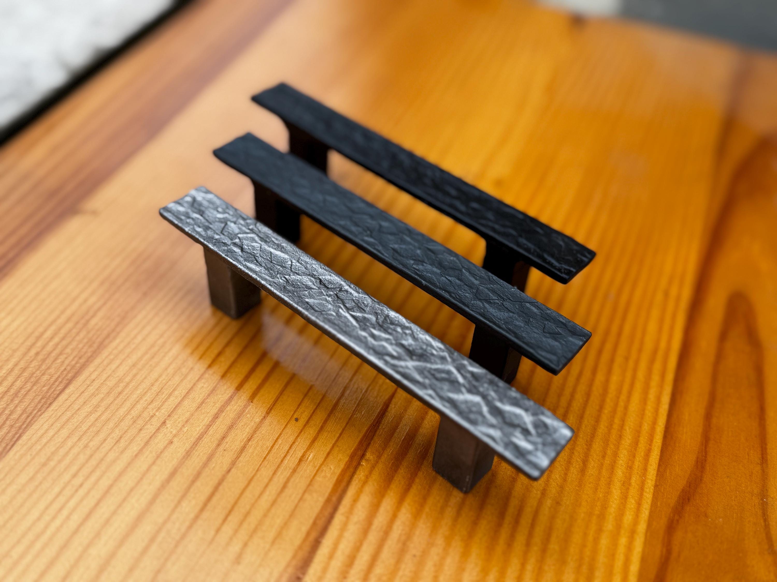 Hand Forged Modern Industrial Drawer Pulls. Kitchen Unit. Cabinet ...