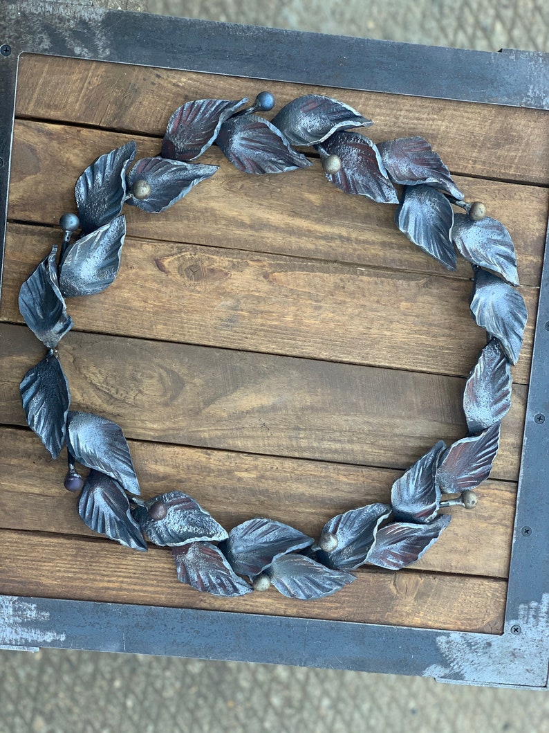 Set of 25 Hand Forged Leaves. Forged Elements. Blacksmith Elements ...