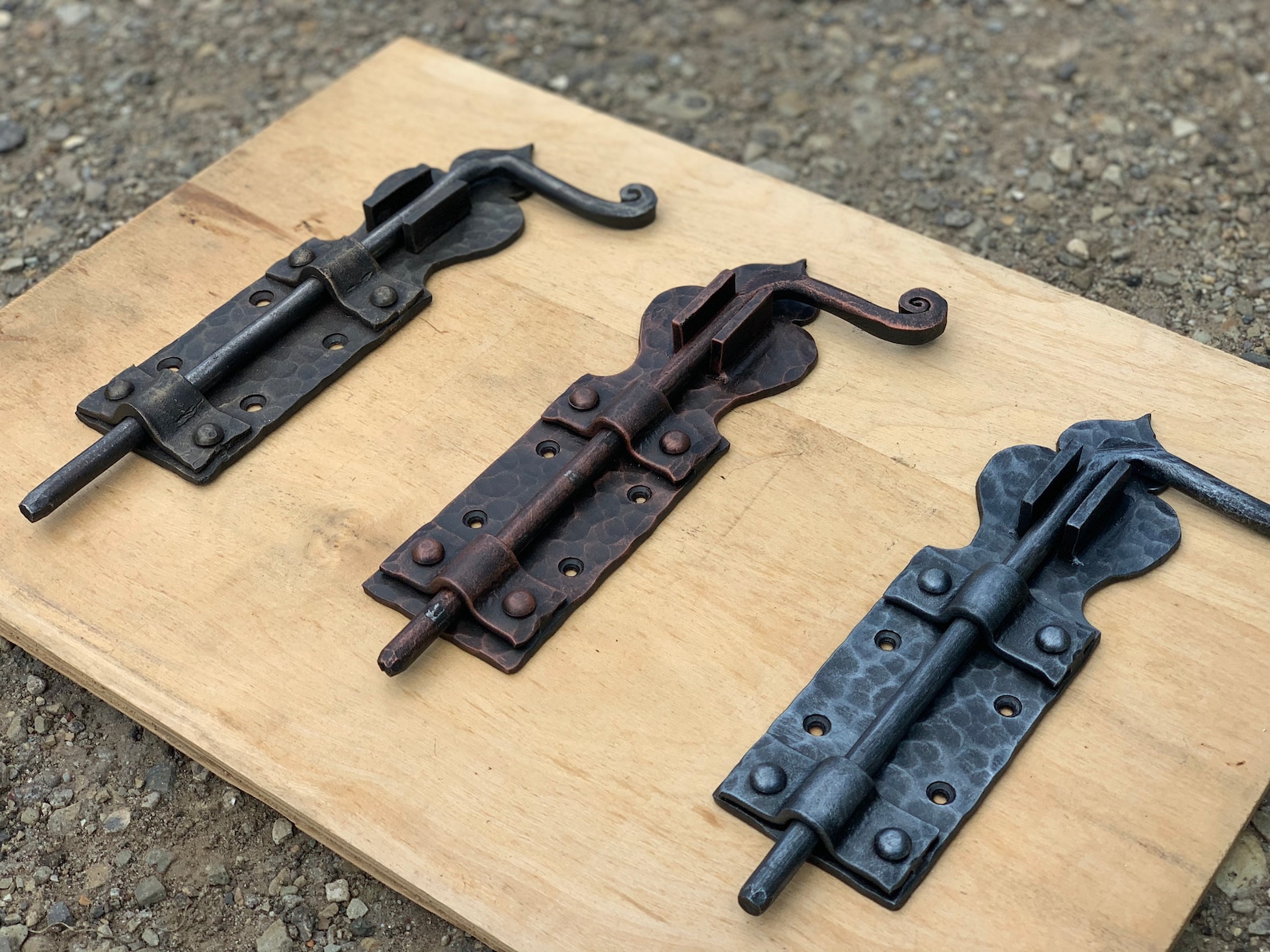 Wrought Iron Door Latch 100% Hand Forged Door Hardware Door | Etsy