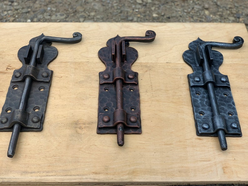 Wrought Iron Door Latch 100% Hand Forged Door Hardware Door | Etsy