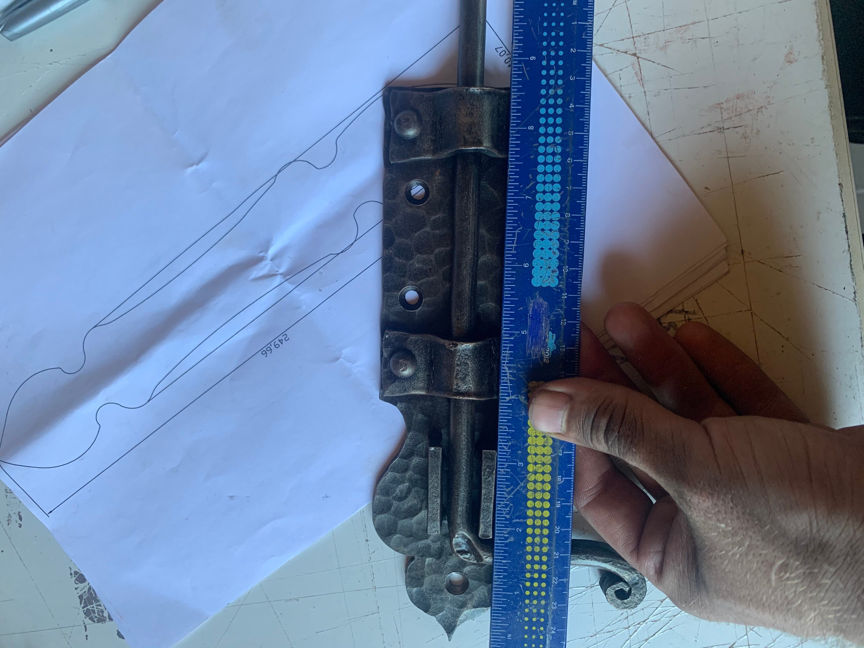 Wrought Iron Door Latch 100% Hand Forged Door Hardware Door | Etsy