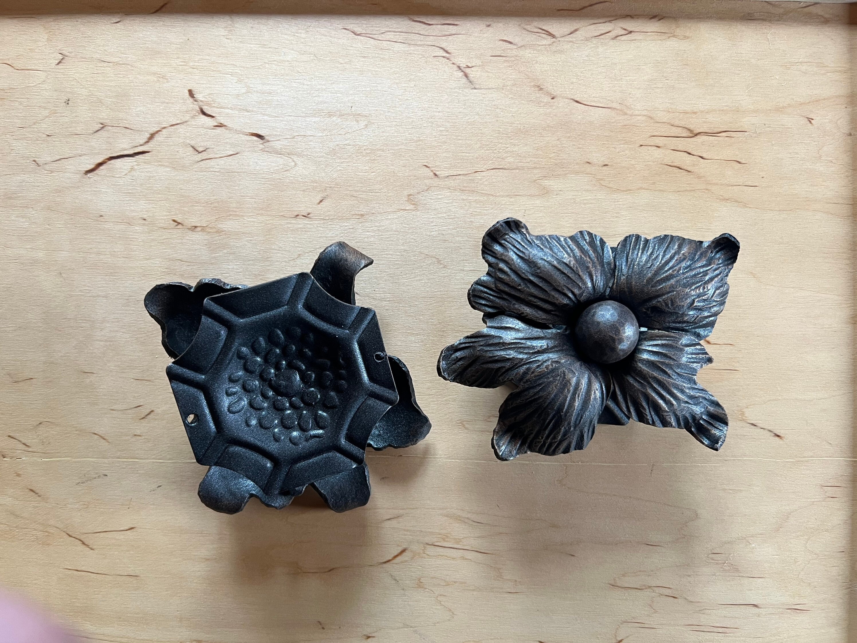 Flower Door Pull. Iron Door Handle. Modern Door Decor. Iron - Etsy
