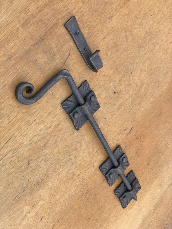 Wrought Iron Door Latch 100% Hand Forged Door Hardware Door - Etsy