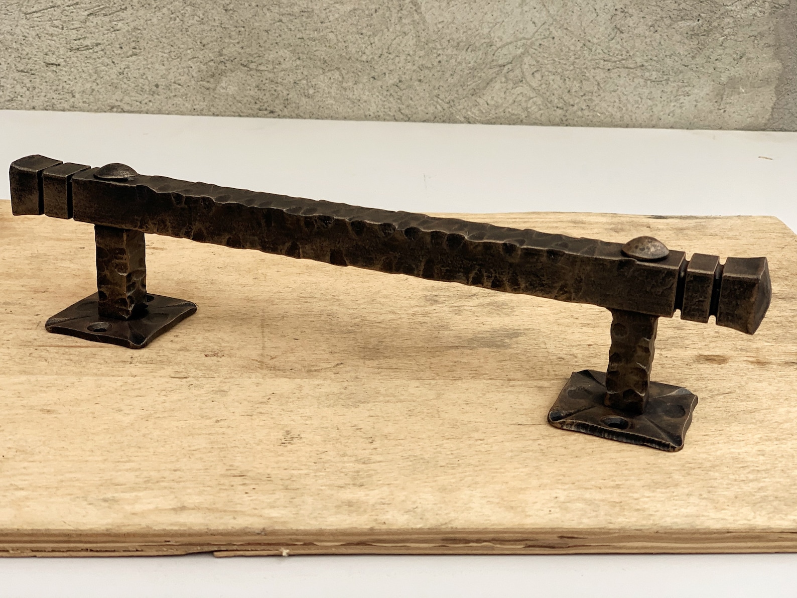 Massive Iron Door Handle. Barn Door Pull. Rustic Door Decor. - Etsy