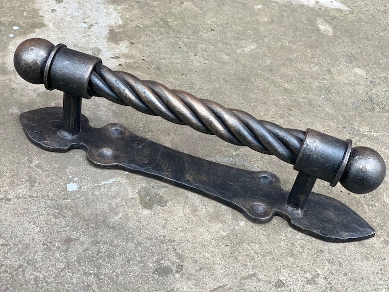 Set of Two Door Handles. Barn Door Pull. Rustic Door Hardware. | Etsy