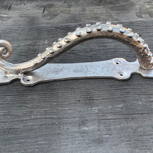Wrought Iron Octopus Door Handle. Kraken Door Pull. Barn Door Pull ...