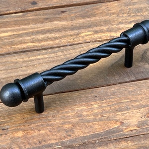 Mid Century Drawer Pull. Hand Forged Modern Industrial Drawer Pull ...