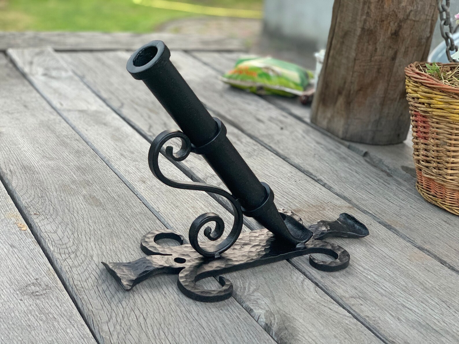 Wrought Iron Flag Holder / Flag Pole Holder / Wall Flag Holder - Etsy