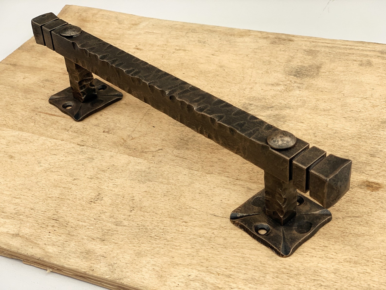 Massive Iron Door Handle. Barn Door Pull. Rustic Door Decor. - Etsy