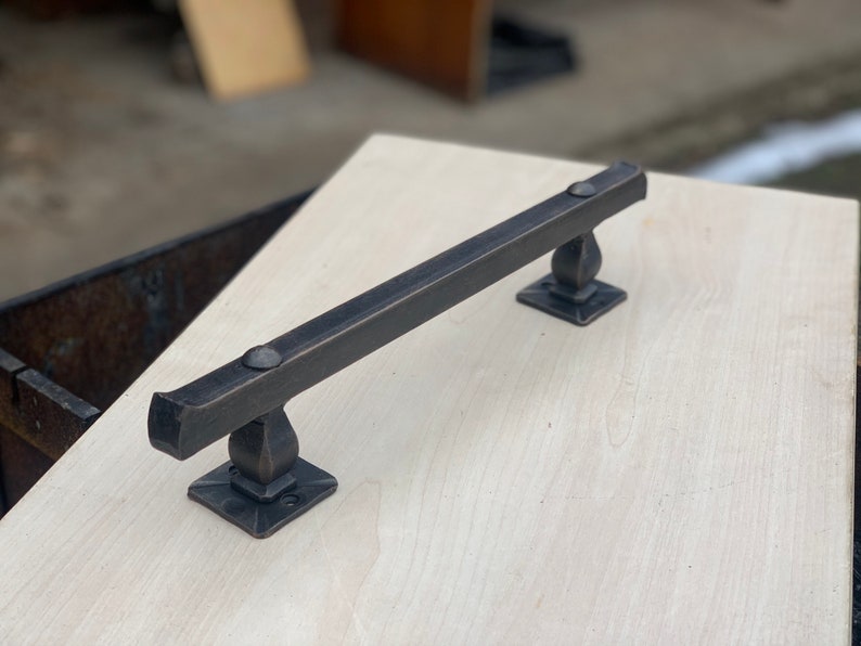 New Model. Modern Wrought Iron Door Pull. Iron Door Handle. - Etsy